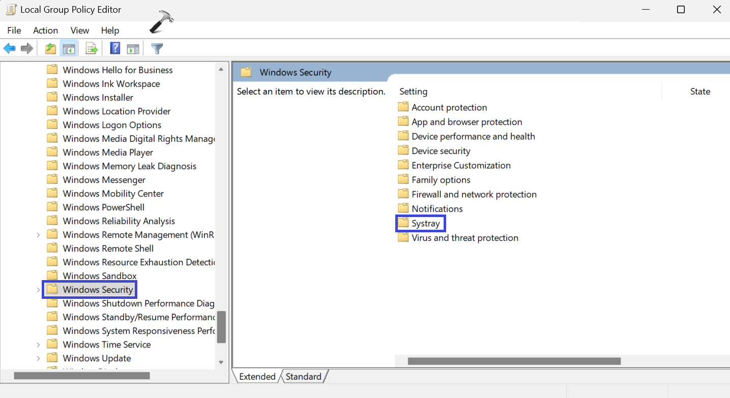 Add/remove Windows Security icon in Windows 11 Add/remove Windows Security icon in Windows 11