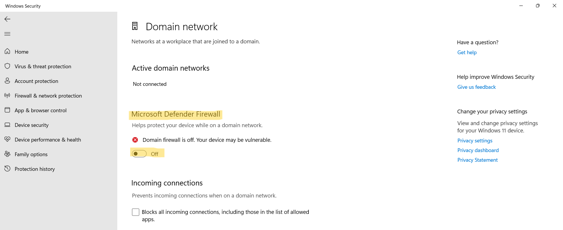 Enable/Disable Microsoft Defender Firewall in Windows 11 Enable/Disable Microsoft Defender Firewall in Windows 11