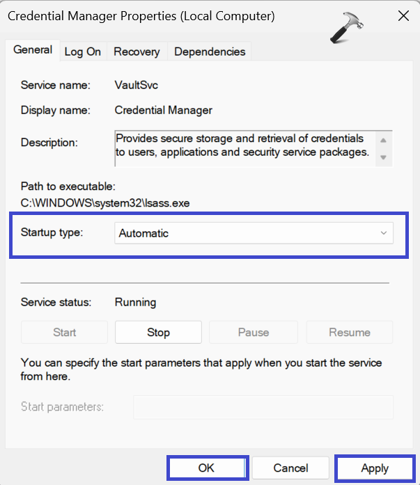 Fix: Credential Manager not working in Windows 11 Fix: Credential Manager not working in Windows 11