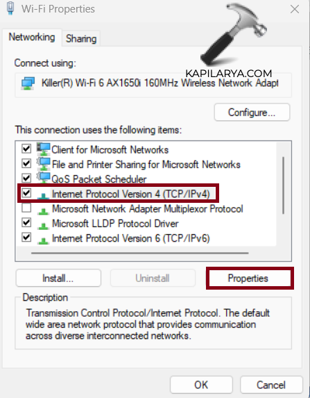 Fix: Invalid IP address problem in Windows 11 Fix: Invalid IP address problem in Windows 11