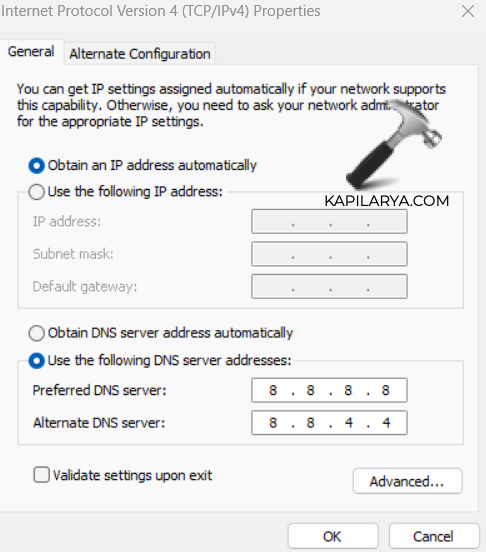 Fix: Invalid IP address problem in Windows 11 Fix: Invalid IP address problem in Windows 11