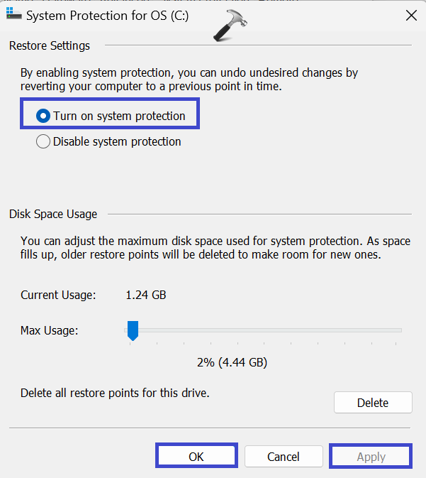 Fix: System Restore greyed out in Windows 11 Fix: System Restore greyed out in Windows 11